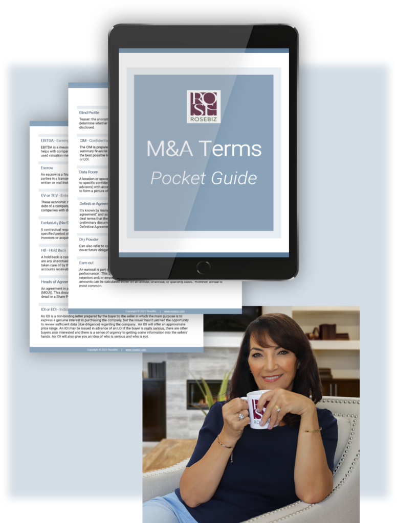Free Resource Download – M&A Terms Pocket Guide – RoseBiz Inc